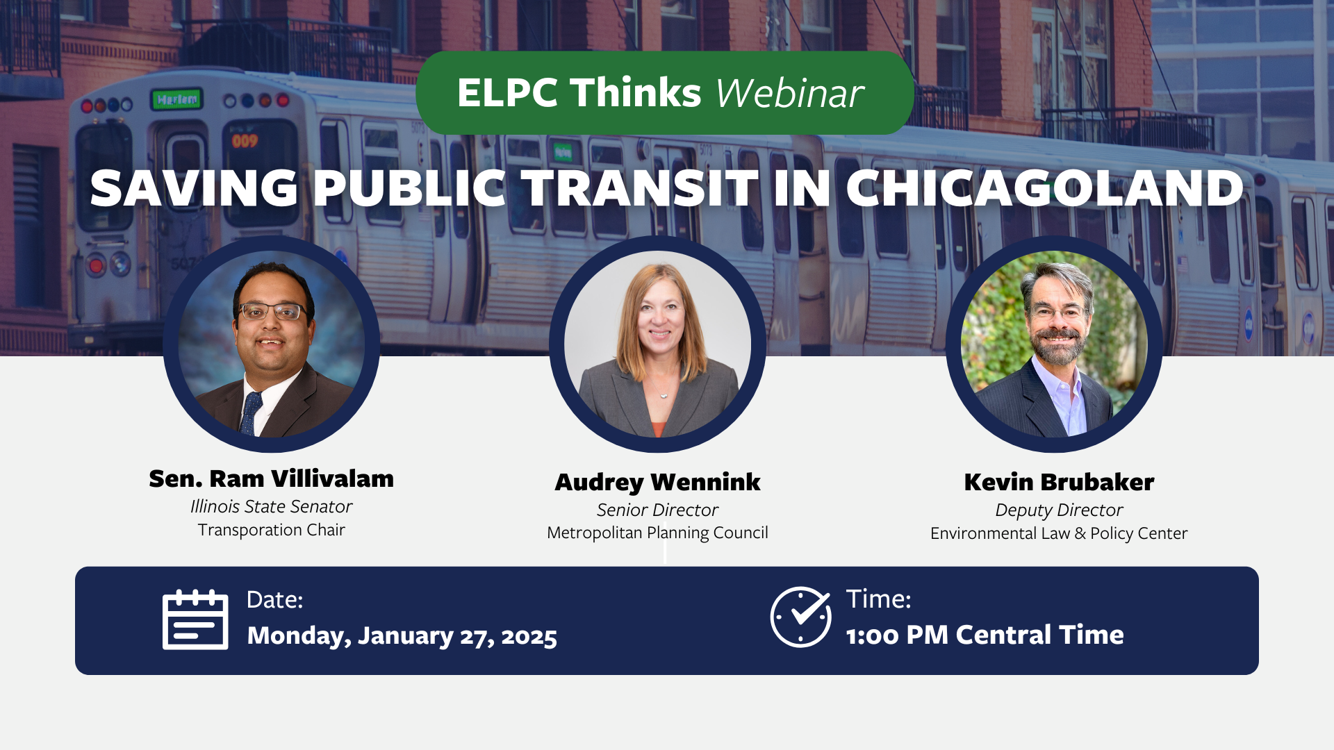 WEBINAR: Saving Public Transit in Chicagoland | ELPC